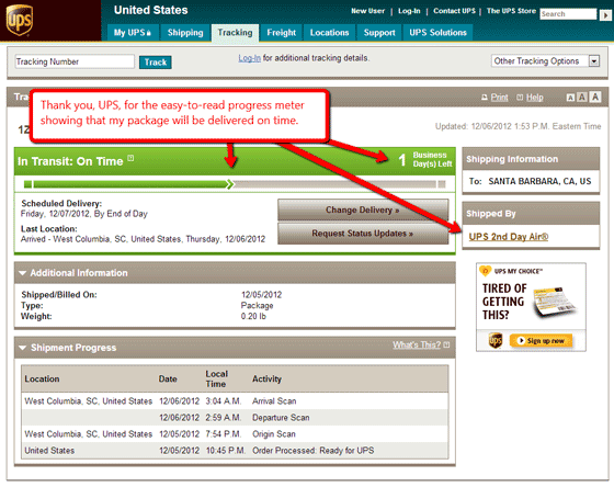 Great UX: Using Visualizations to Reinforce UPS’s Commitment to Service ...